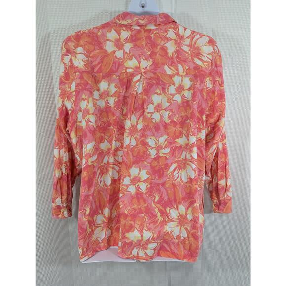 Appleseed's | Tops | Appleseeds Deliciously Fresh Pink Tangerine Cotton ...